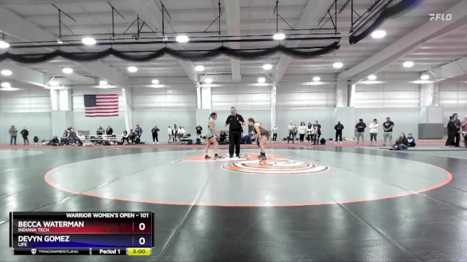 101 lbs Champ. Round 2 - Becca Waterman, Indiana Tech vs Devyn Gomez, Life