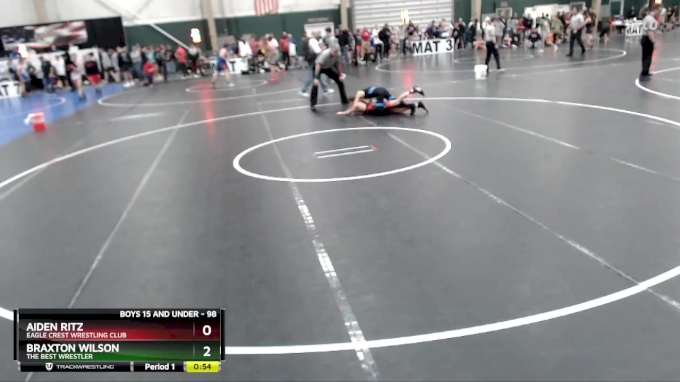 98 lbs Champ. Round 1 - Braxton Wilson, The Best Wrestler vs Aiden Ritz ...