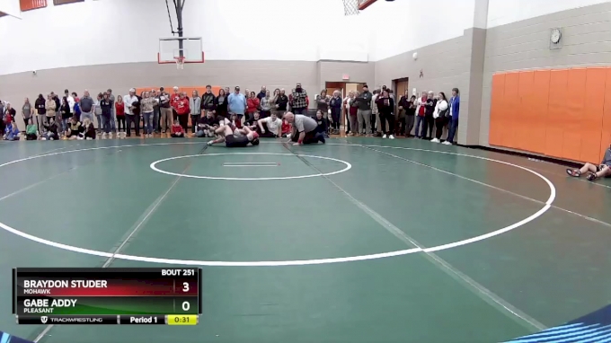 120 lbs Cons. Round 2 - Braydon Studer, Mohawk vs Gabe Addy, Pleasant