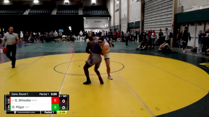 141 lbs Cons. Round 1 - Shiwoko Shiwoko, Waldorf (Iowa) vs Dylan Pilger ...