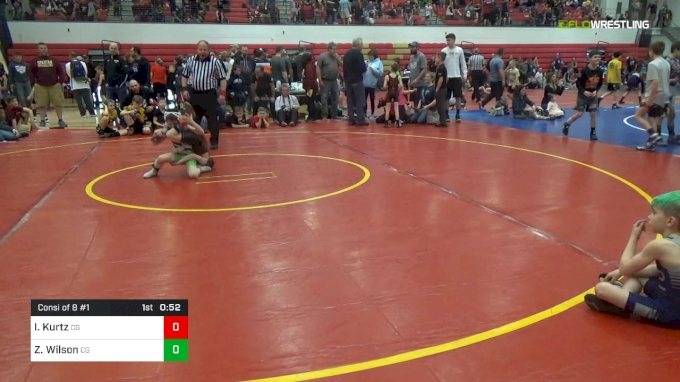 54 lbs Consi Of 8 #1 - Isaac Kurtz, CG vs Zander Wilson, CG