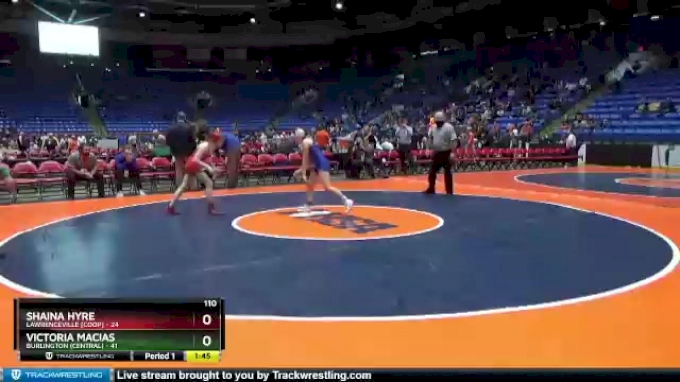 110 lbs 3rd Place Match - Shaina Hyre, Lawrenceville [Coop] vs Victoria ...