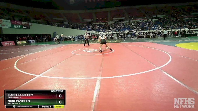 6A/5A Girls 170 Cons. Round 2 - Nuri Castillo, McKay Girls vs Isabella ...
