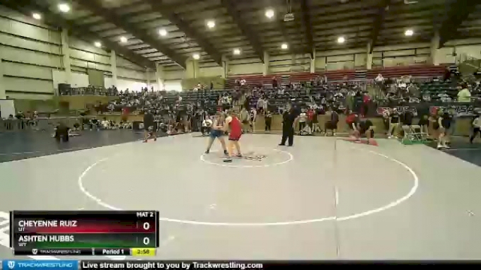 180 lbs Quarterfinal - Cheyenne Ruiz, UT vs Ashten Hubbs, WY