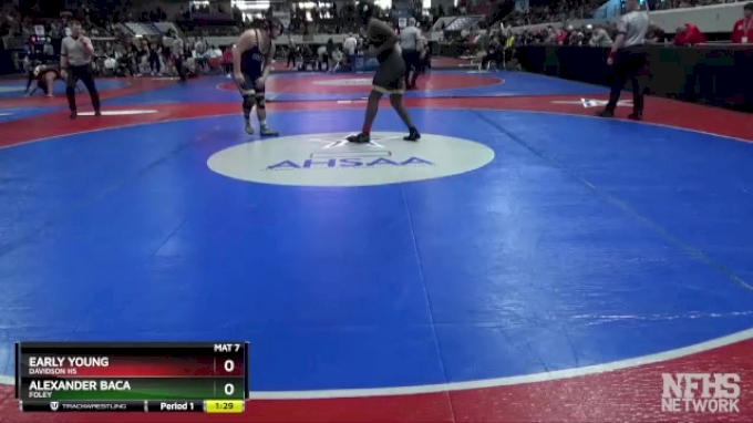 7A 215 lbs Champ. Round 1 - Early Young, Davidson HS vs Alexander Baca ...