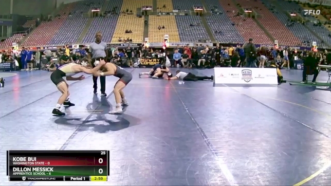 133 lbs Round 2 (8 Team) - Dillon Messick, Apprentice School vs Kobe ...