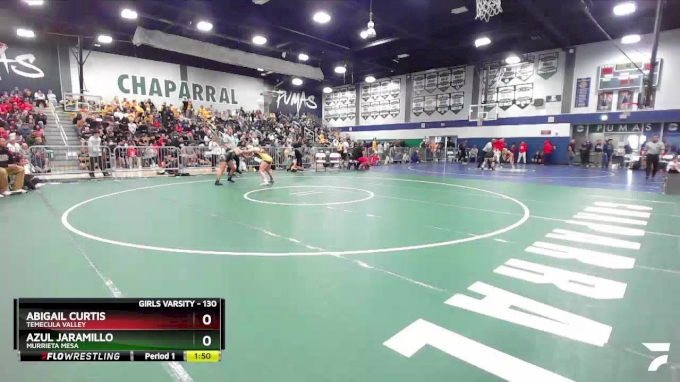 130 lbs Quarterfinal - Azul Jaramillo, Murrieta Mesa vs Abigail Curtis ...