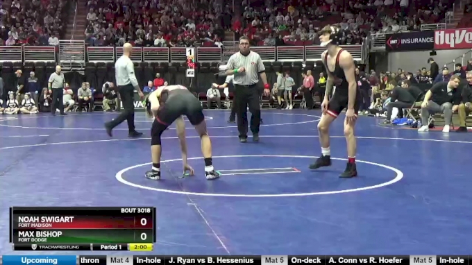 3A-120 lbs Champ. Round 1 - Max Bishop, Fort Dodge vs Noah Swigart ...
