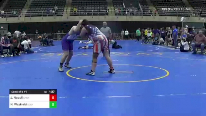 285 lbs Consi Of 8 #2 - Jacob Napoli, Canastota vs Noah Wazinski, South ...