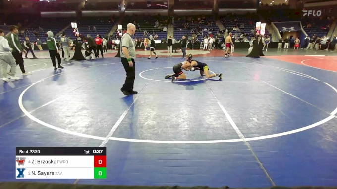 126 lbs Consolation - Zach Brzoska, Fairfield Warde vs Nathan Sayers ...