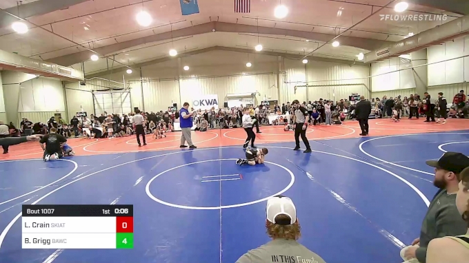 46 lbs Round Of 32 - Luke Crain, Skiatook Youth Wrestling 2022-23 vs ...