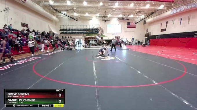 138-139 lbs Round 2 - Drew Berens, Holy Family vs Daniel Duchense ...