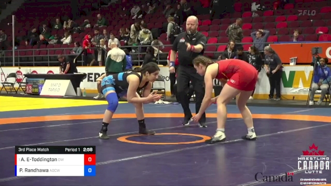 65kg 3rd Place Match - Angelina Ellis-Toddington, Dinos WC vs Prabhleen ...