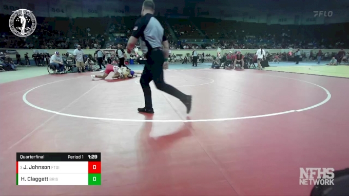4A-144 lbs Quarterfinal - Jaiden Johnson, FT. GIBSON vs Hudson Claggett ...