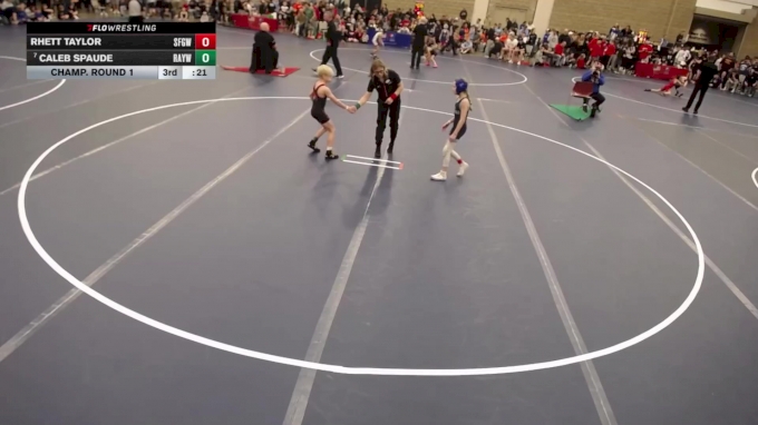 12U - 67 lbs Champ. Round 1 - Hannah Stickney, Blaine Wrestling ...