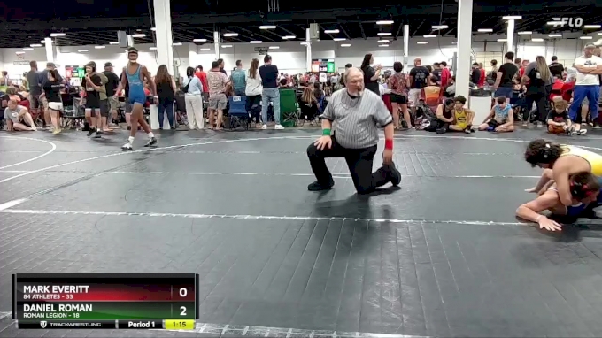 130 lbs Round 2 (4 Team) - Mark Everitt, 84 Athletes vs Daniel Roman ...