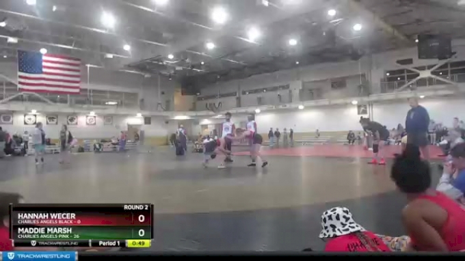 122 lbs Round 2 (4 Team) - Maddie Marsh, Charlies Angels Pink vs Hannah ...