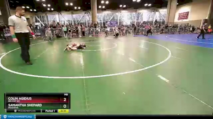 59 lbs Round 3 - Samantha Shepard, Montana vs Colin Agidius, Big Cat WC