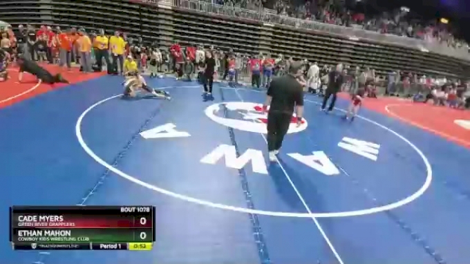 67 lbs Champ. Round 2 - Cade Myers, Green River Grapplers vs Ethan ...