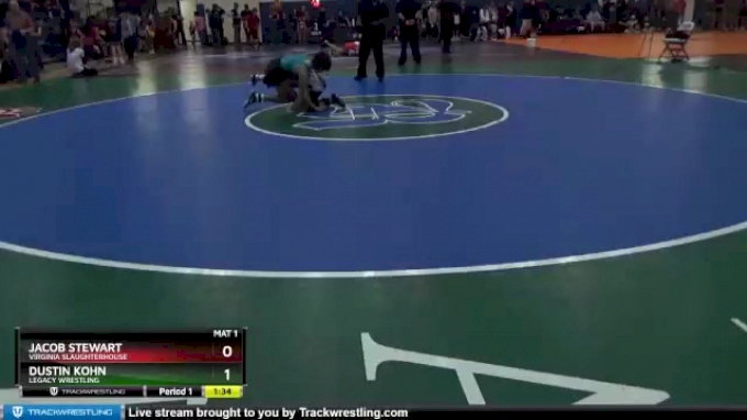 114 lbs Semifinal - Jacob Stewart, Virginia Slaughterhouse vs Dustin ...