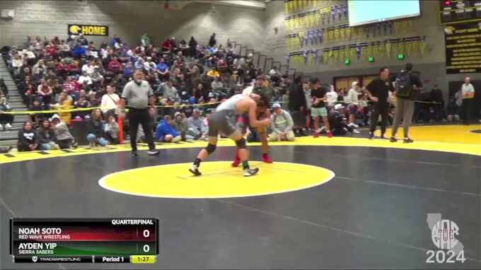 128 lbs Quarterfinal - Noah Soto, Red Wave Wrestling vs Ayden Yip ...