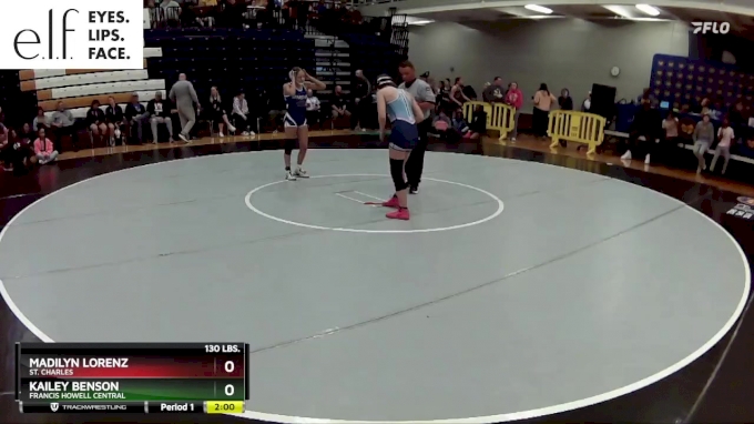 130 lbs. Champ. Round 3 - Kailey Benson, Francis Howell Central vs ...