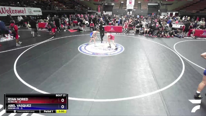 87 lbs Placement - Ryan Nored, KCWA-FR vs Abel Vasquez, SDIKWA-FR