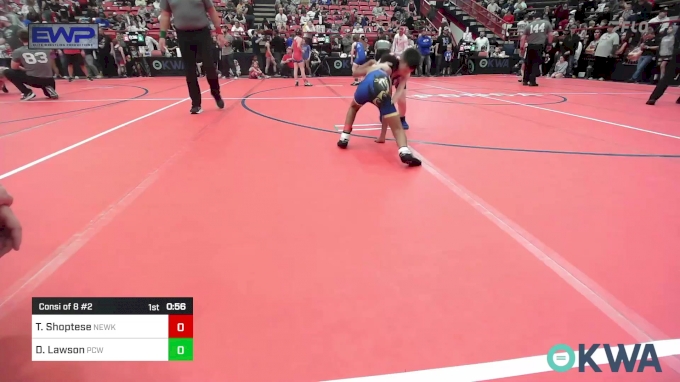 60 lbs Consi Of 8 #2 - Trenton Shoptese, Newkirk Takedown Club vs Drew ...