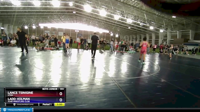 144 lbs Cons. Semi - Lance Tsinigine, Utah vs Ladd Holman, Juab ...