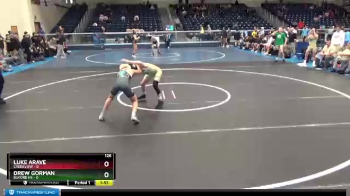126 lbs Semis & 1st Wb (8 Team) - Drew Gorman, Buford HS vs Luke Arave ...
