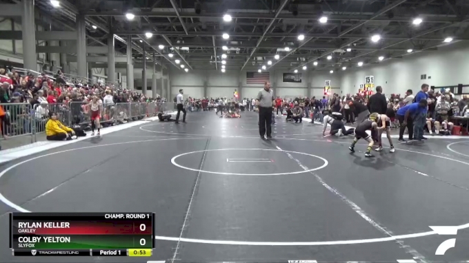 64 lbs Champ. Round 1 - Rylan Keller, Oakley vs Colby Yelton, SlyFox