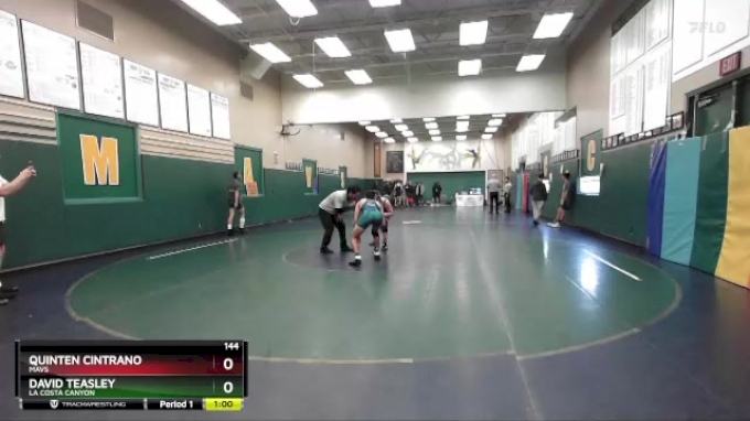 144 lbs Champ. Round 1 - Quinten Cintrano, Mavs vs David Teasley, La ...