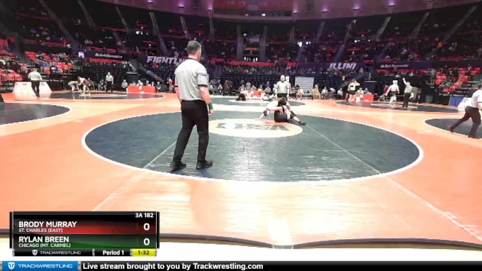 3A 182 lbs Quarterfinal - Brody Murray, St. Charles (East) vs Rylan ...