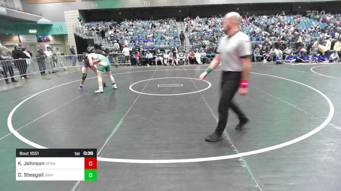 190 lbs Consi Of 16 #1 - Kenya Johnson, Sprague vs David Steagall ...