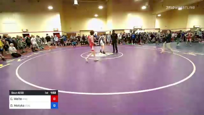 45 lbs Round Of 32 - Cole Welte, MWC Wrestling Academy vs Davis Motyka ...