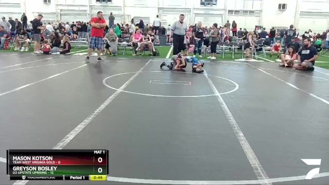 52 lbs Round 3 (6 Team) - Mason Kotson, Team West Virginia Gold vs ...
