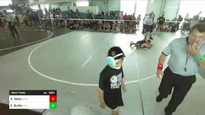 78 lbs Semifinal - Aaron Meza, Sunkist Kids / Monster Garage vs Elijah ...