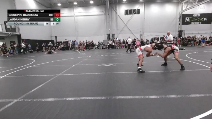 144 lbs Round 1 (6 Team) - Laudan Henry, Iron Horse Blue vs Gisueppe ...
