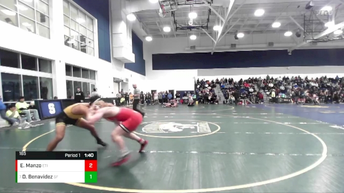 165 lbs Quarterfinal - Daniel Benavidez, San Fernando vs Evan Manzo ...