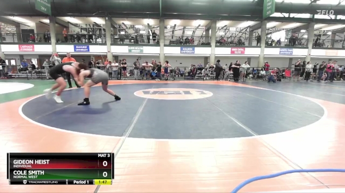 159-166 lbs Champ. Round 1 - Cole Smith, Normal West vs Gideon Heist ...