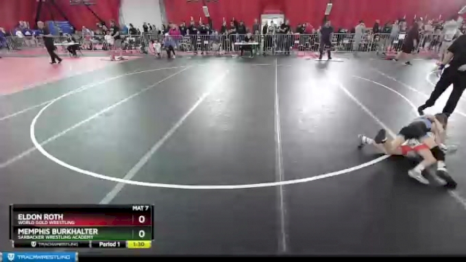 71 lbs Round 2 - Eldon Roth, World Gold Wrestling vs Memphis Burkhalter ...