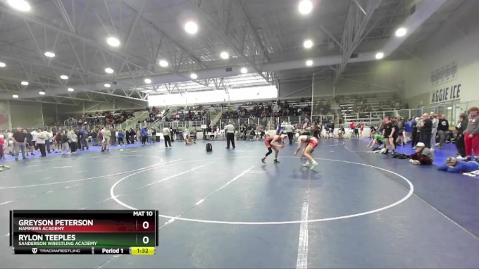126 lbs Champ. Round 2 - Rylon Teeples, Sanderson Wrestling Academy vs ...