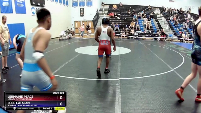 126 lbs Round 1 - Jermaine Peace, Legacy Elite Wrestling vs Jose ...