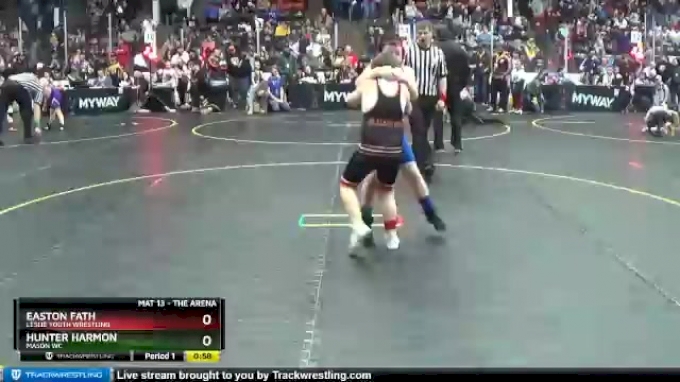 Cons. Round 3 - Hunter Harmon, Mason WC vs Easton Fath, Leslie Youth ...
