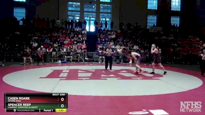 132 lbs 1st Place Match - Casen Roark, Father Ryan vs Spencer Reep ...