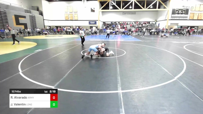 157H lbs Rr Rnd 2 - Ryan Alvarado, Army West Point vs Jack Valentin ...
