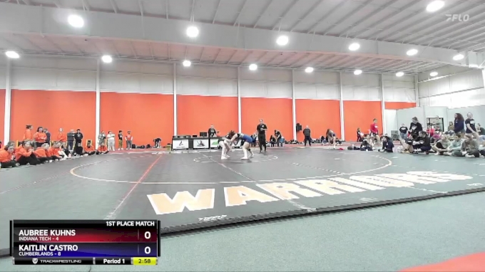 123 lbs Finals (2 Team) - Aubree Kuhns, Indiana Tech vs Kaitlin Castro ...
