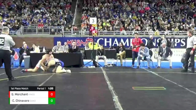 D3-126 lbs 1st Place Match - Cameron Chinavare, Dundee HS vs Gavyn ...