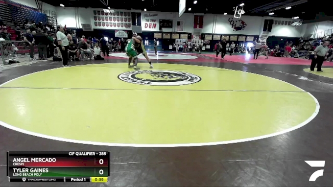 285 lbs Cons. Round 5 - Angel Mercado, Crespi vs Tyler Gaines, Long ...
