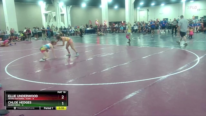 110 lbs Round 3 (8 Team) - Chloe Hedges, Queen Bees vs Ellie Underwood ...